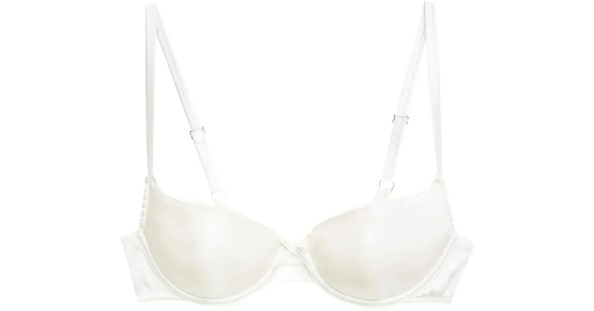 Fleur du Mal Balconette-Style Molded Bra in White | Lyst