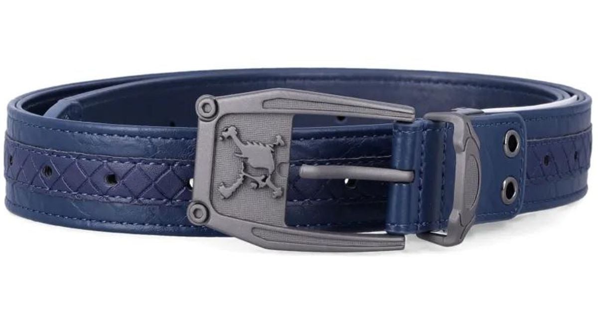 Oakley Skull Buckle Belt in Blue for Men | Lyst UK