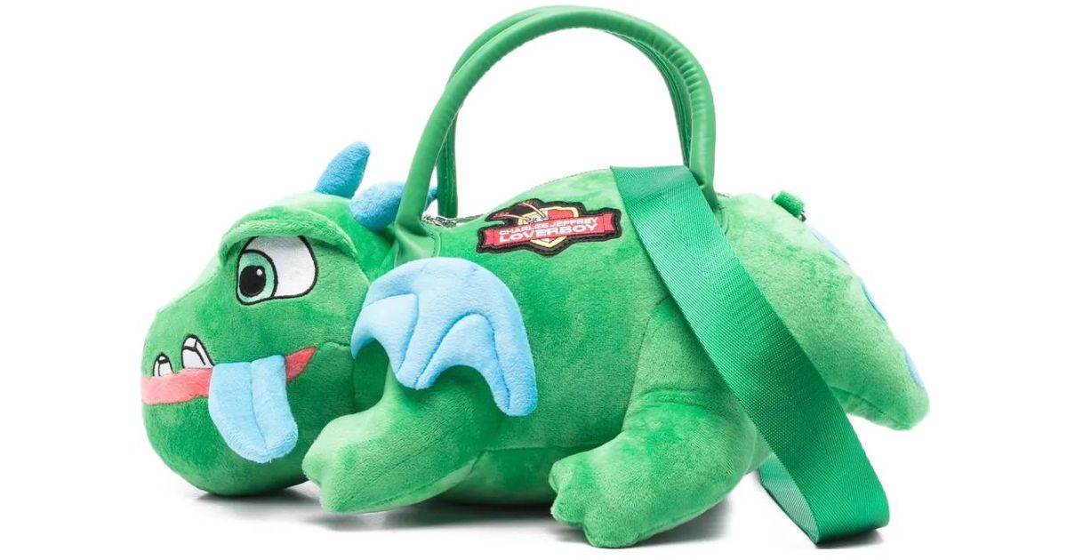 Charles Jeffrey Dragon-Shaped Top-Handle Bag in Green | Lyst UK