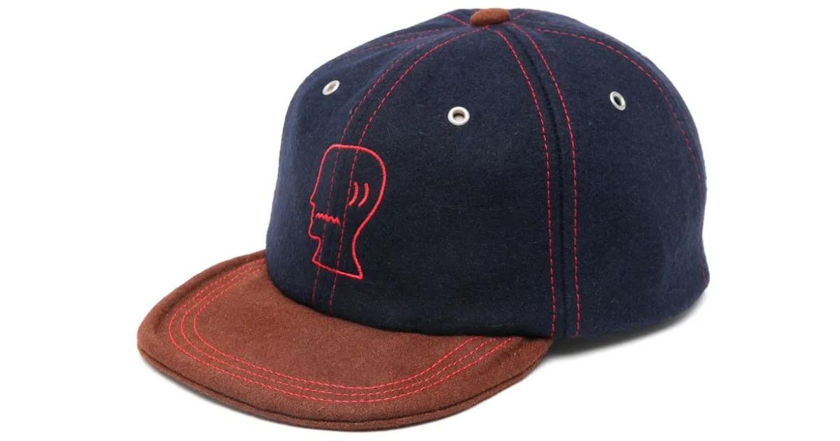 Brain Dead Flannel Wire Brim Cap in Blue for Men | Lyst