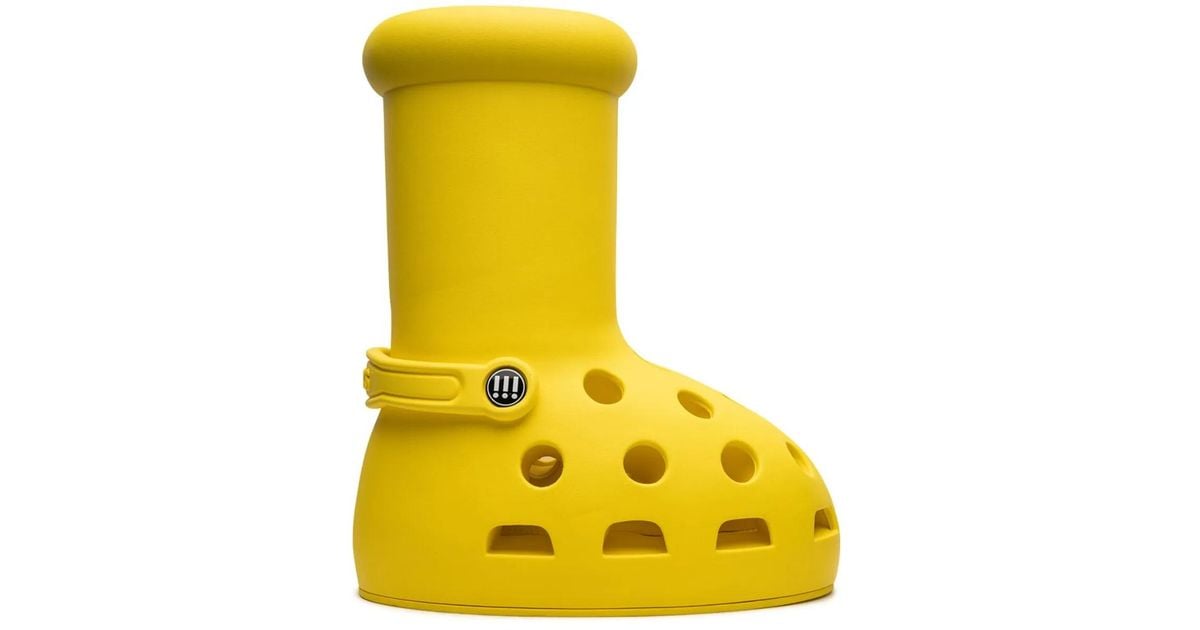 MSCHF X Crocs Big Boots in Yellow for Men | Lyst