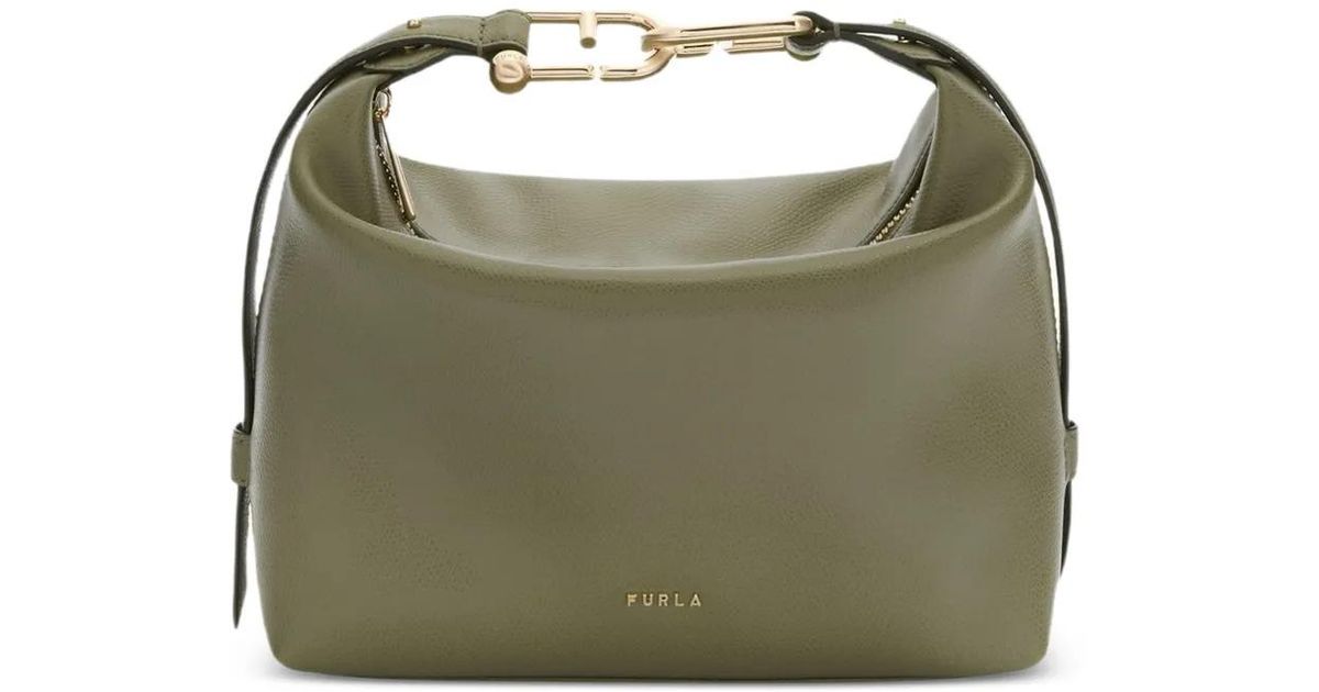Furla Small Tonie Tote Bag in Green | Lyst UK