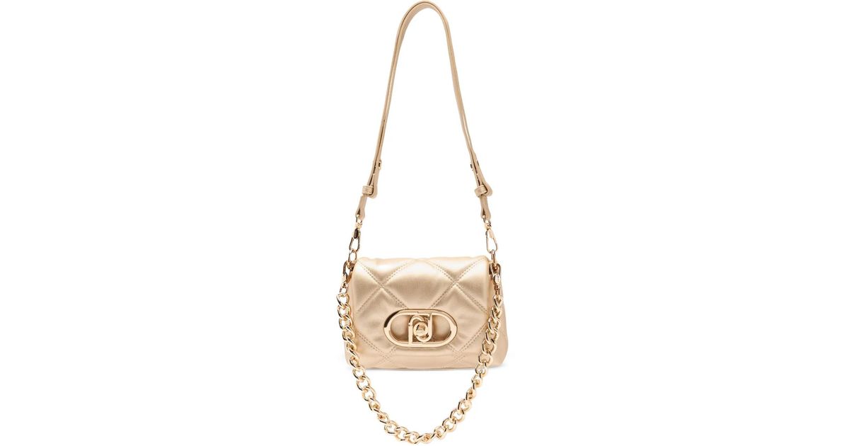 Liu Jo Quilted Monogram Satchel in Metallic | Lyst UK