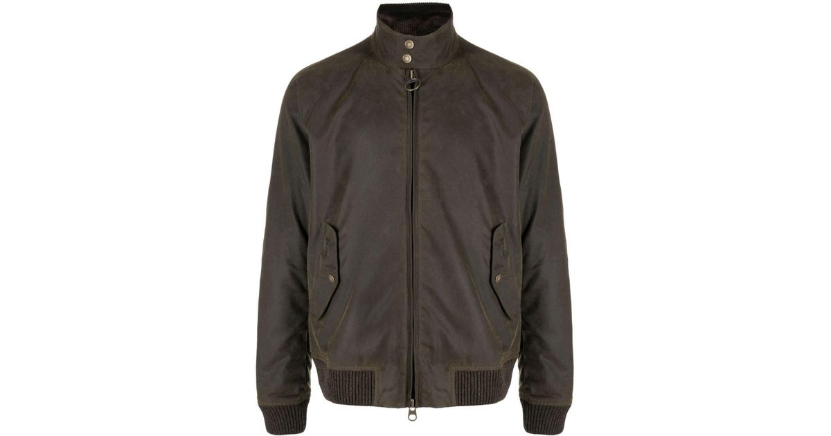 Barbour X Baracuta Yale Wax Jacket in Black for Men | Lyst UK