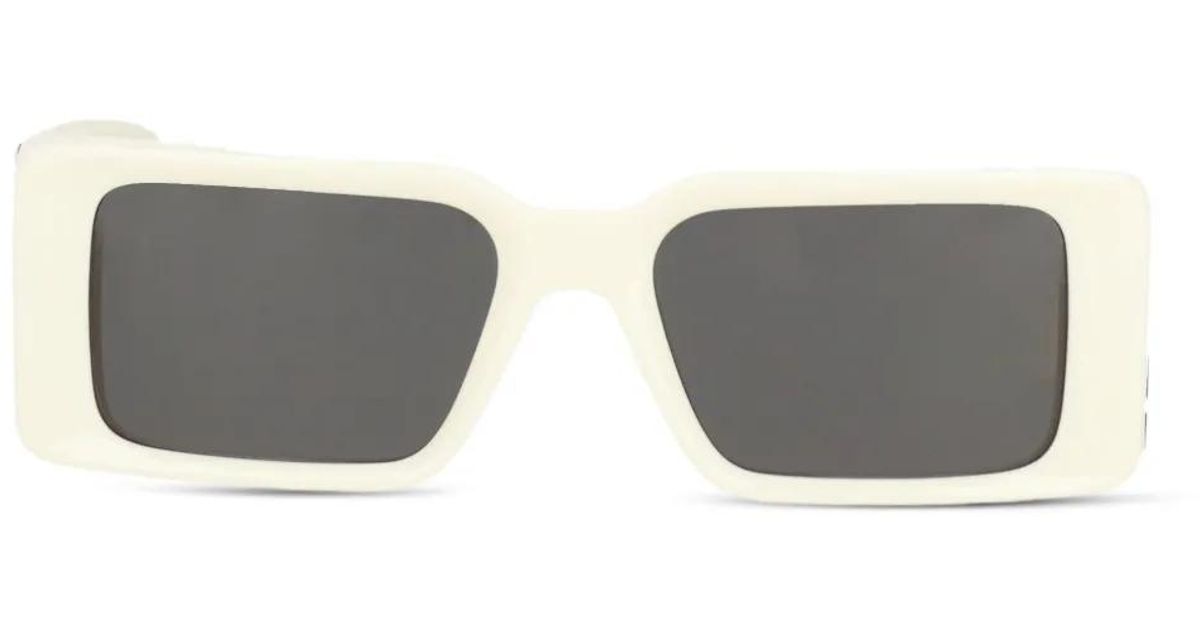 Off-White c/o Virgil Abloh Rectangle-Frame Tinted Sunglasses in Grey ...