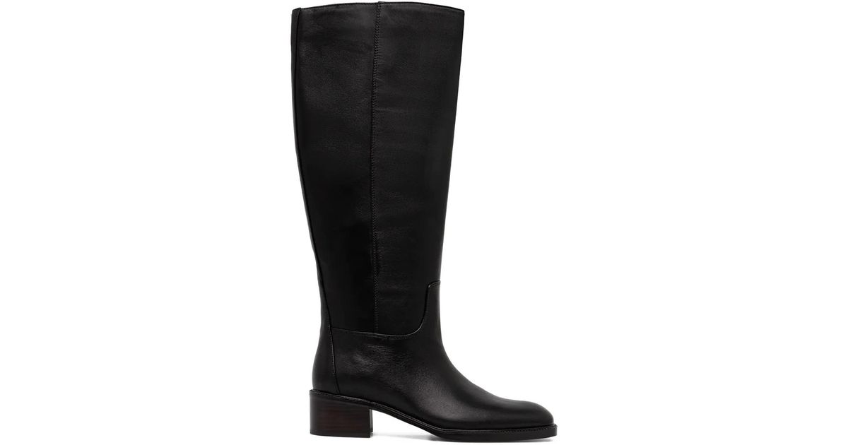 Jeffrey Campbell Lada Block-Heel Knee-High Boots in Black | Lyst UK
