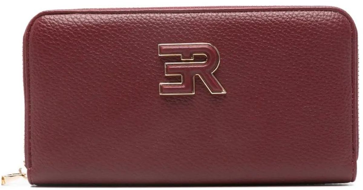 ERMANNO FIRENZE Logo-Plaque Leather Wallet in Purple | Lyst UK