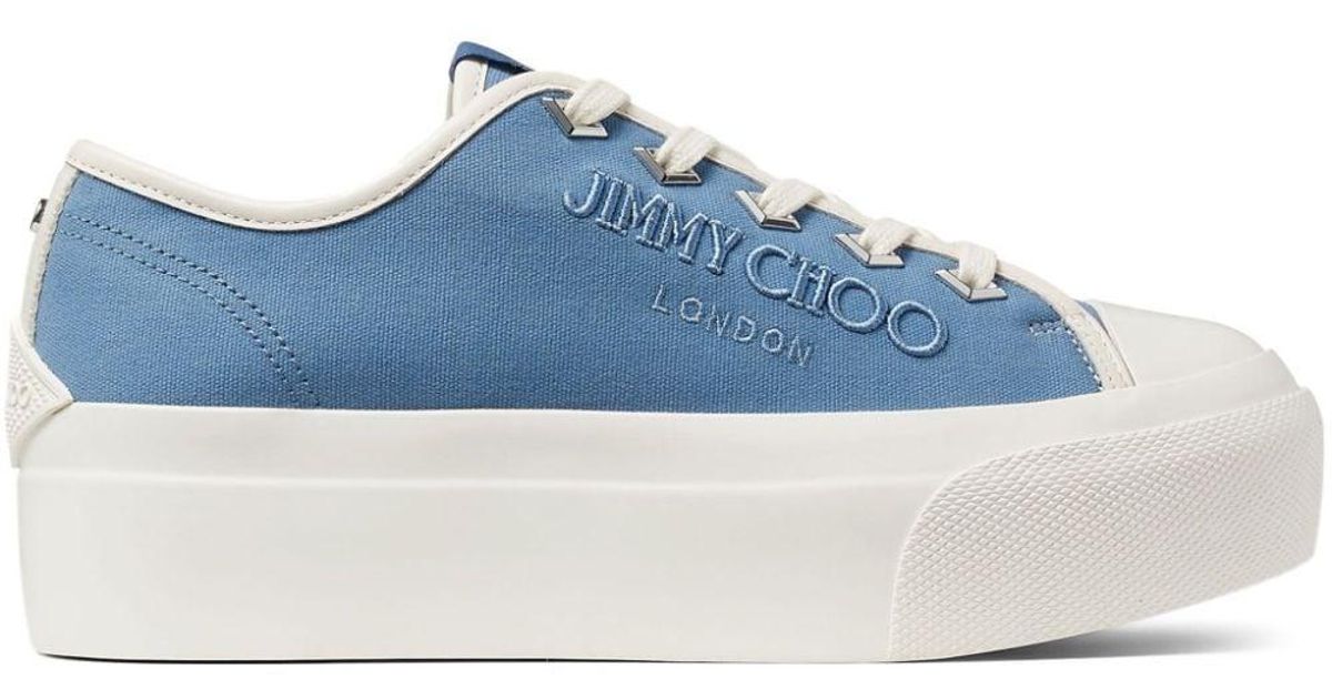 Jimmy Choo Palma Maxi Sneakers in Blue | Lyst