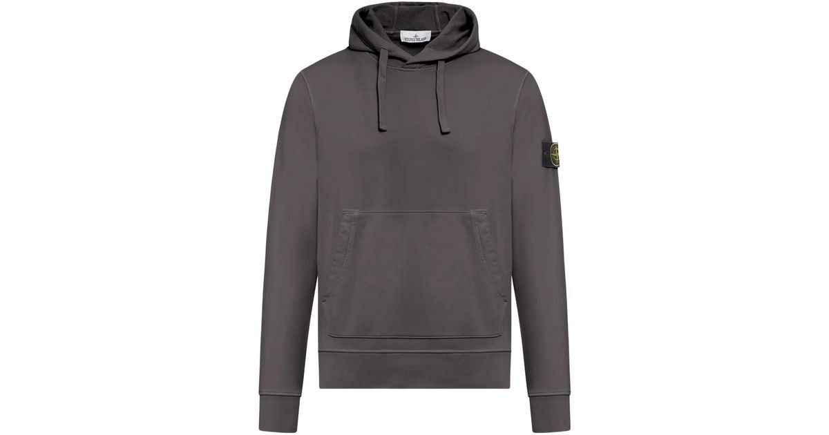Stone Island Felpa in Grey for Men | Lyst UK