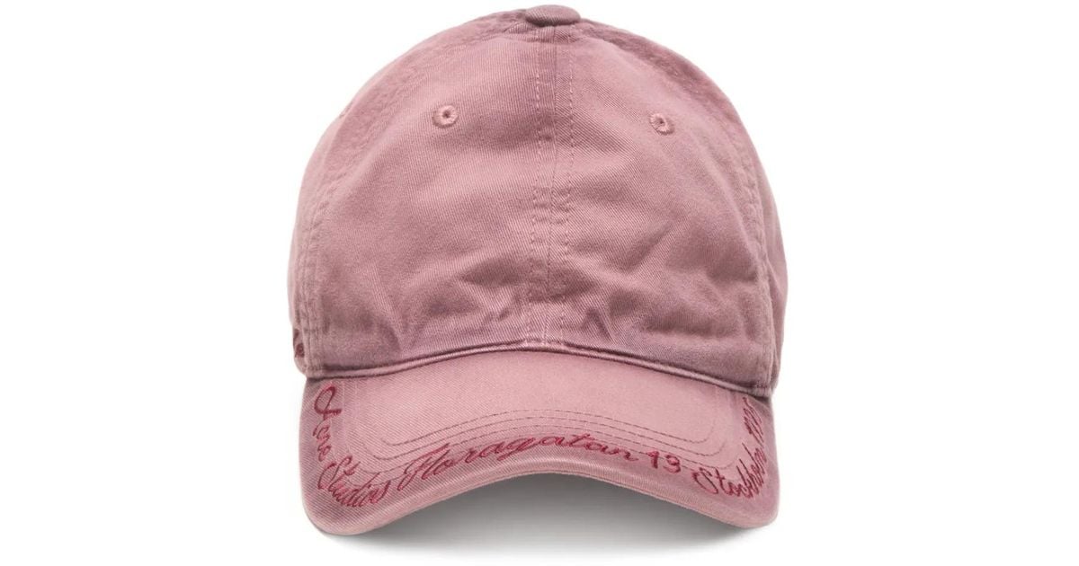 Acne Studios Logo Cap in Pink | Lyst UK