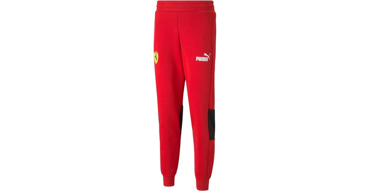 PUMA X Ferarri Race Sds Track Pants in Red for Men | Lyst UK