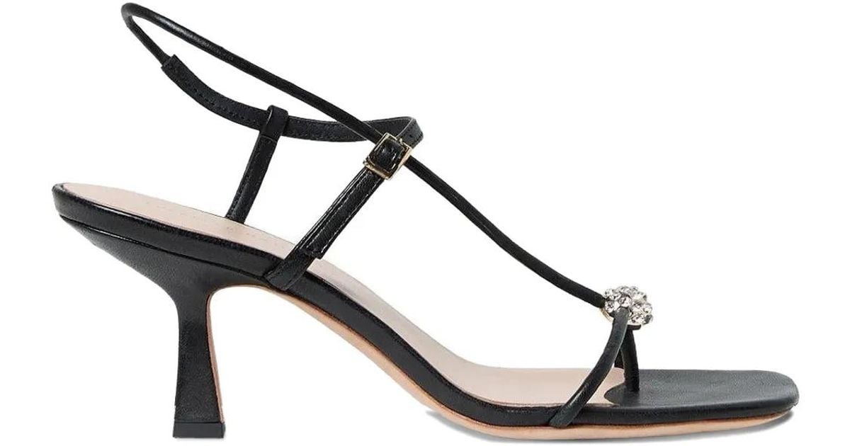 Loeffler Randall 70Mm Triana Crystal Sandals in Black | Lyst UK