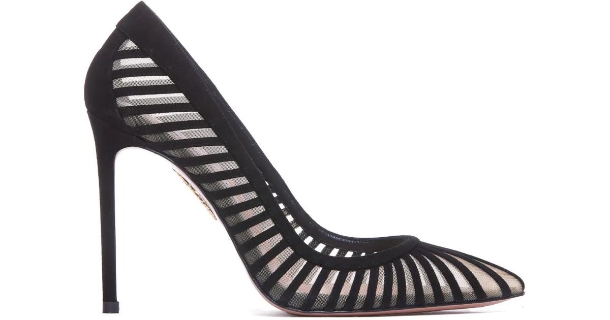 Aquazzura 105Mm Passion Pumps in Black | Lyst