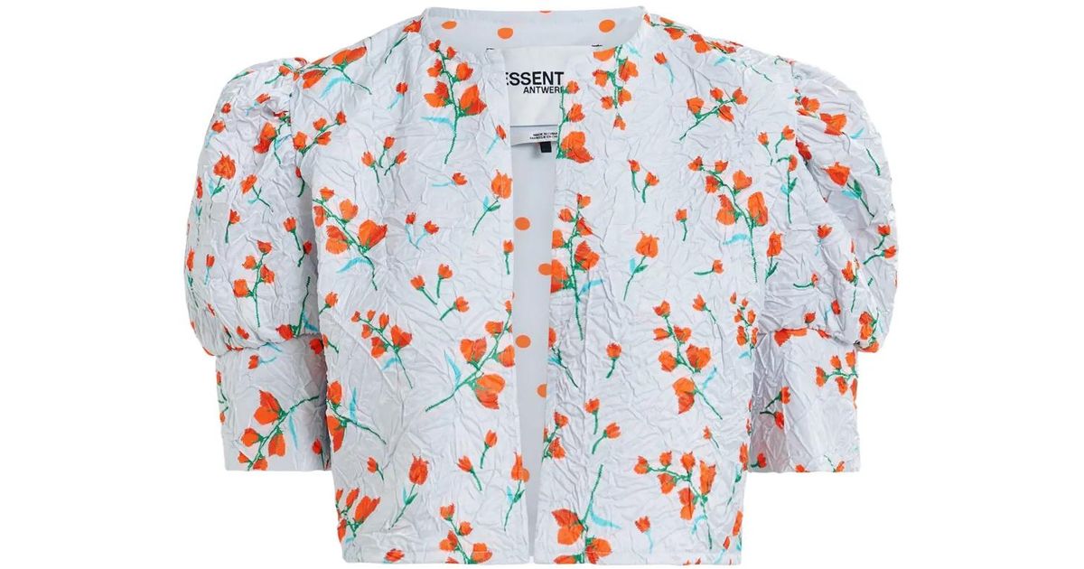 Essentiel Antwerp Hosha Jacket in White | Lyst UK