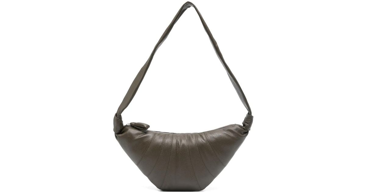 Lemaire Medium Croissant Knot-Detail Shoulder Bag in Metallic | Lyst UK