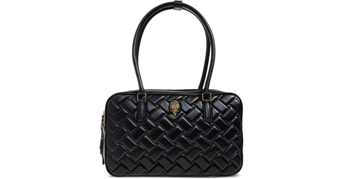 Kurt Geiger Small Kensington Drench Quilted Duffle Bag in Black | Lyst