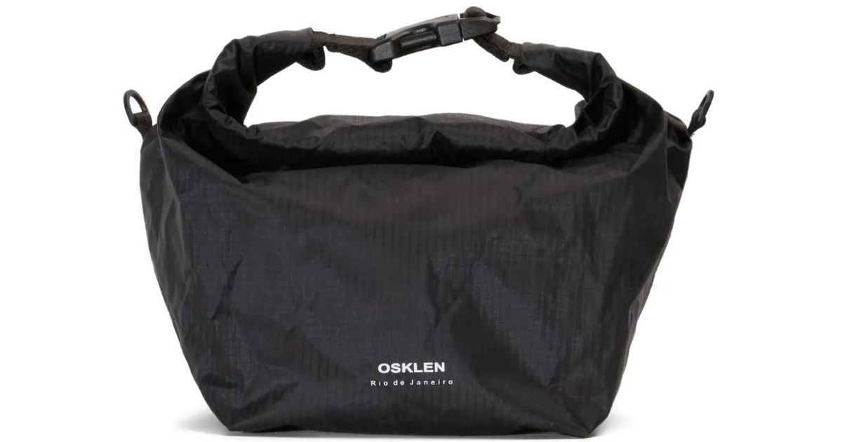 Osklen Zipped-Pocket Buckle-Fastening Shoulder Bag in Black | Lyst UK