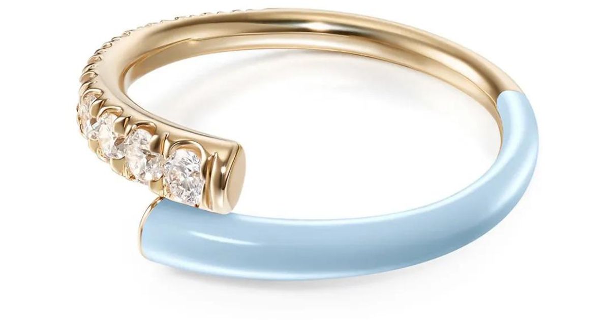 Melissa Kaye 18K Pastel Lola Pinky Ring in Metallic | Lyst UK