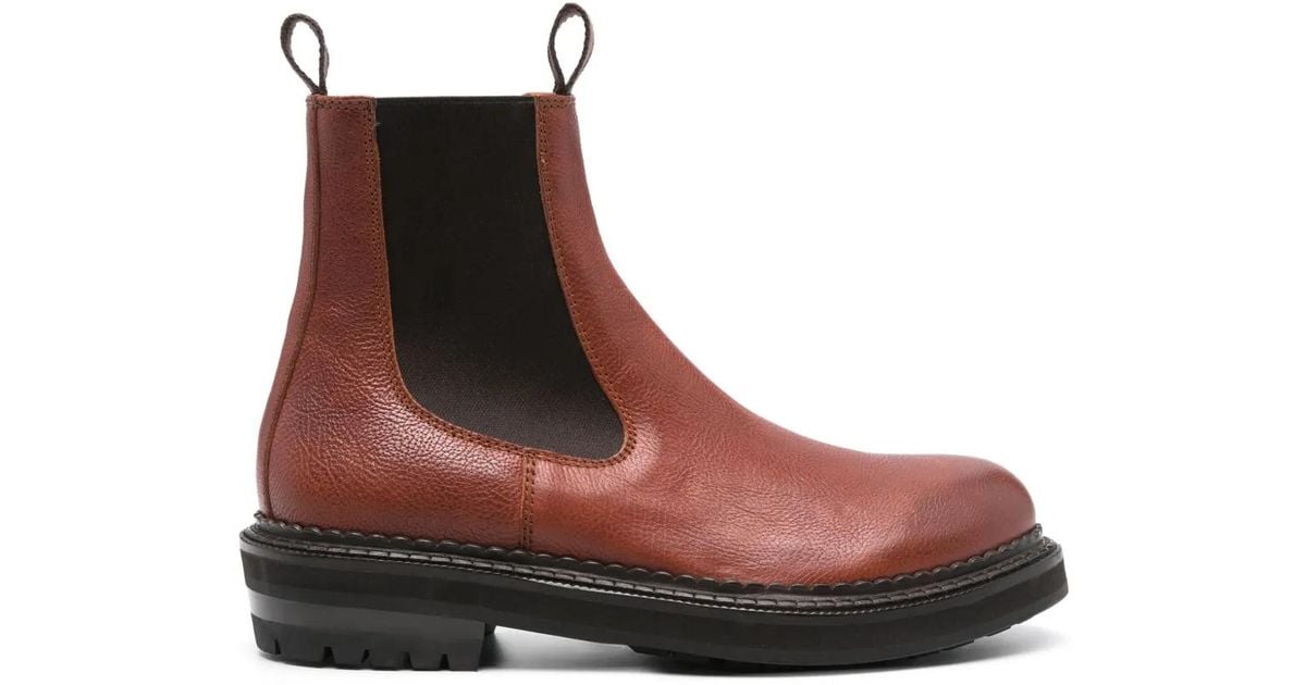 Buttero Leather Ankle Boots in Brown for Men | Lyst
