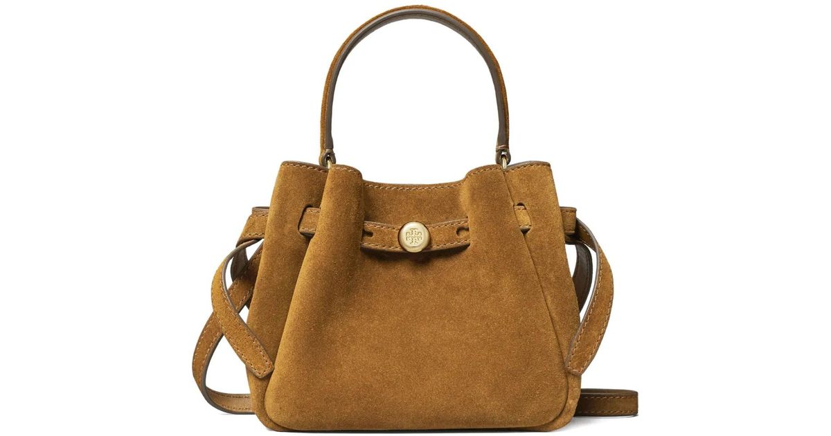 Tory Burch Mini Romy Tote Bag in Brown | Lyst