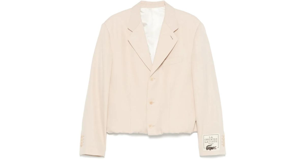 Lacoste Runway Blazer in Natural for Men | Lyst