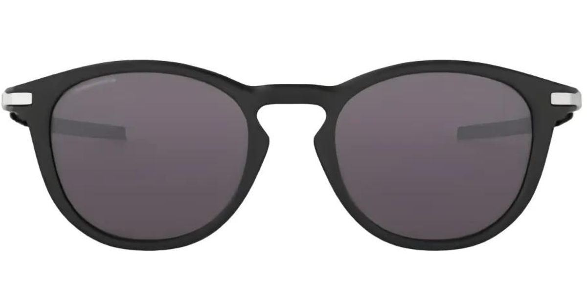 Oakley Pitchman R Round-Frame Sunglasses in Grey for Men | Lyst UK