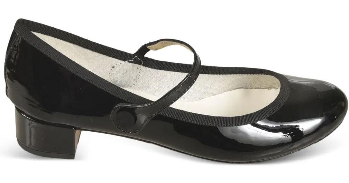 Repetto 30Mm Rose Patent-Leather Pumps in Black | Lyst
