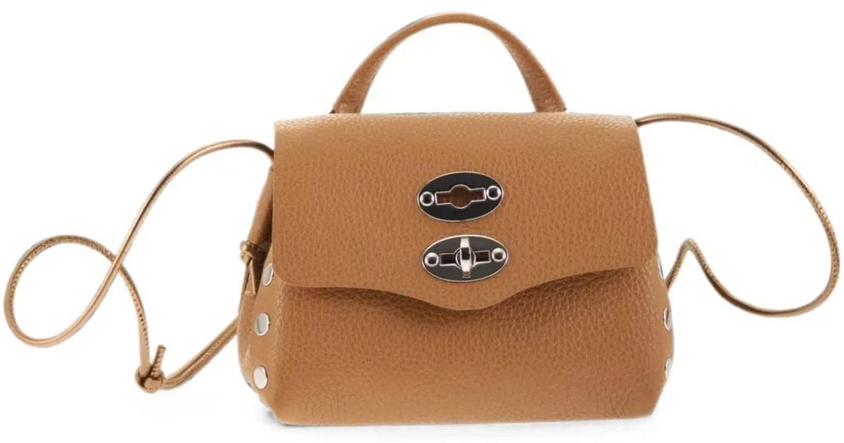 Zanellato Postina Super Baby Hammered-Leather Tote Bag in Brown | Lyst UK