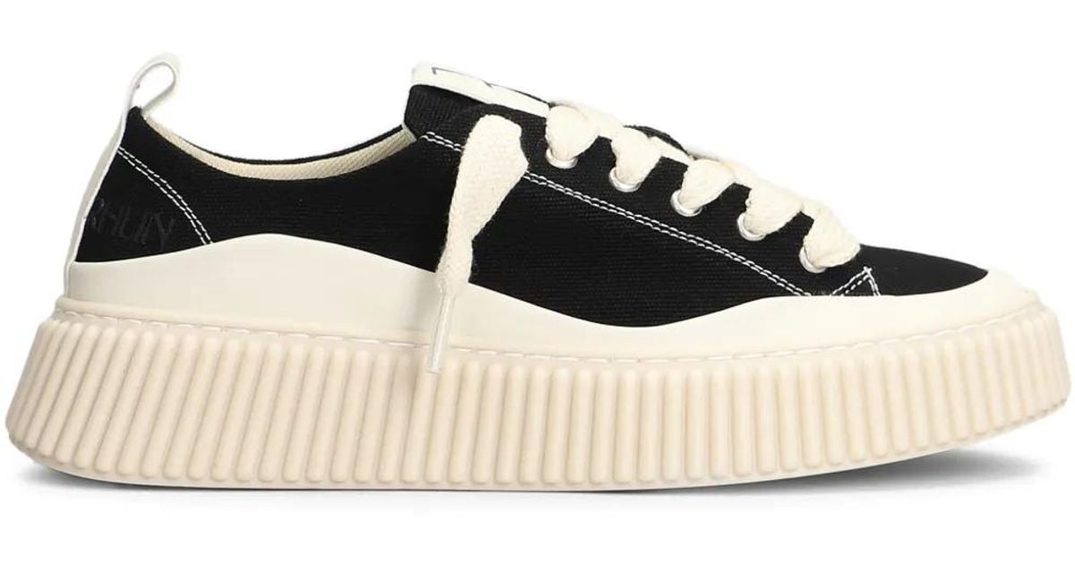 Rhun Low-Top Canvas Sneakers in Black for Men | Lyst