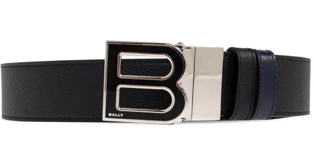 Bally Logo-Buckle Belt in White for Men | Lyst UK