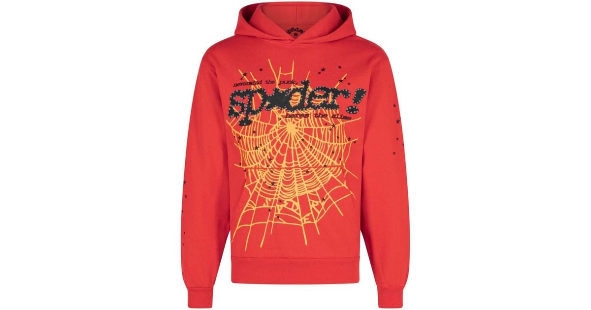 Sp5der P*Nk V2 "" Hoodie in Red for Men | Lyst