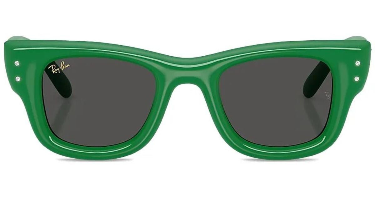 Ray-Ban Crystal Wayfarer Sunglasses in Green for Men | Lyst UK