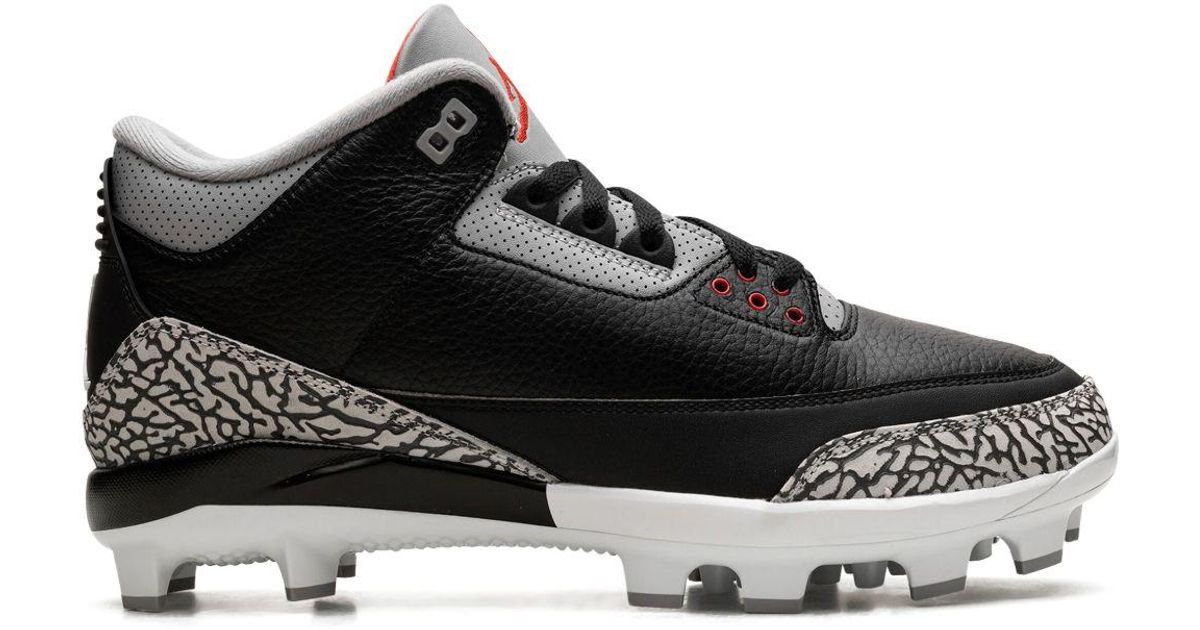 Nike Air 3 Retro /Fire/Cement/ Cleats in Black for Men | Lyst