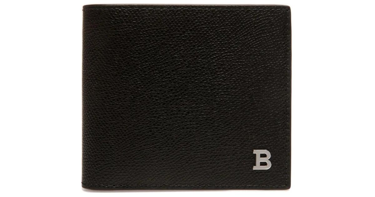 Bally Embossed Leather Wallet in Black for Men | Lyst UK