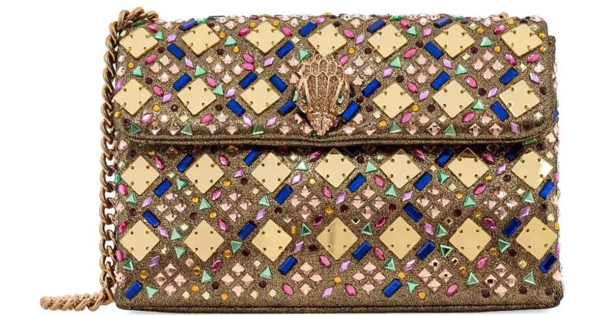 Kurt Geiger Medium Kensington Crossbody Bag in Metallic | Lyst