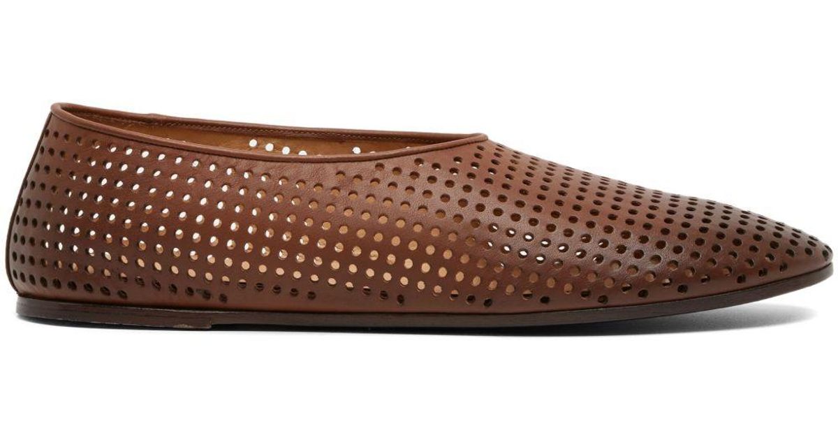 Marsèll Perforated Loafers in Brown for Men | Lyst