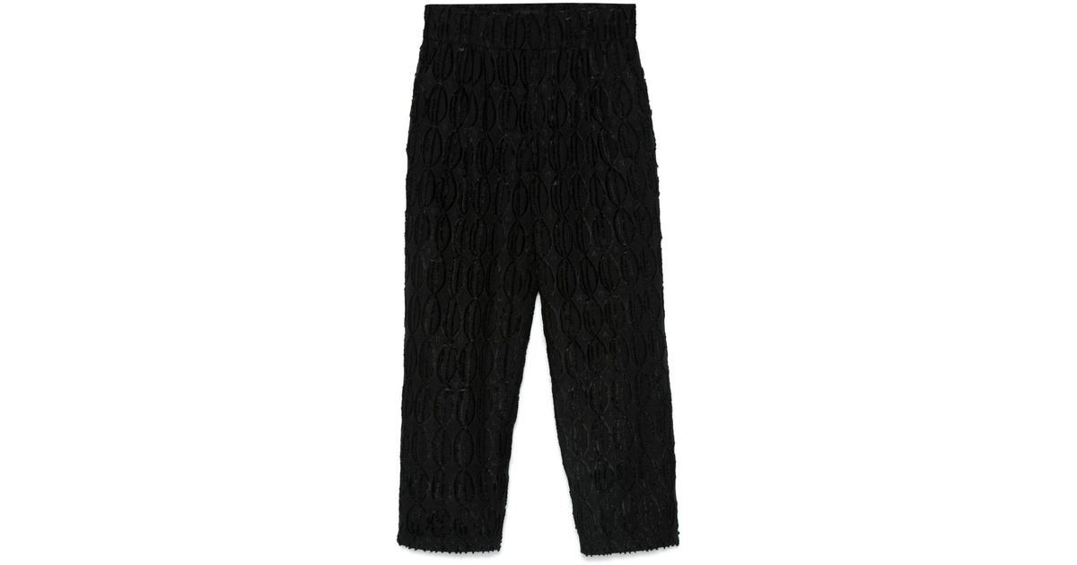 LABRUM LONDON Logo-Jacquard Monogram Trousers in Black for Men | Lyst UK