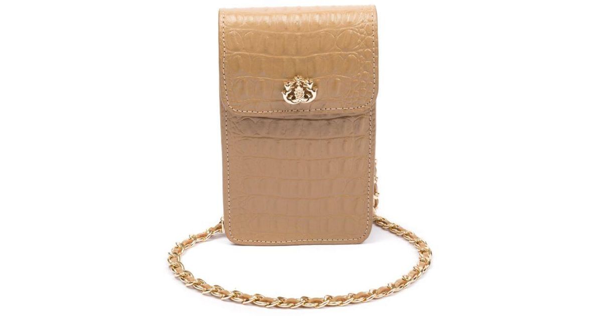 Isla Cell Phone Crossboday Bag in Natural | Lyst