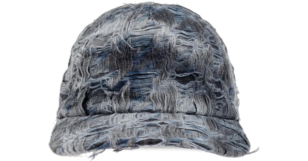 DIESEL C-Pied Distressed Cap in Blue for Men | Lyst UK