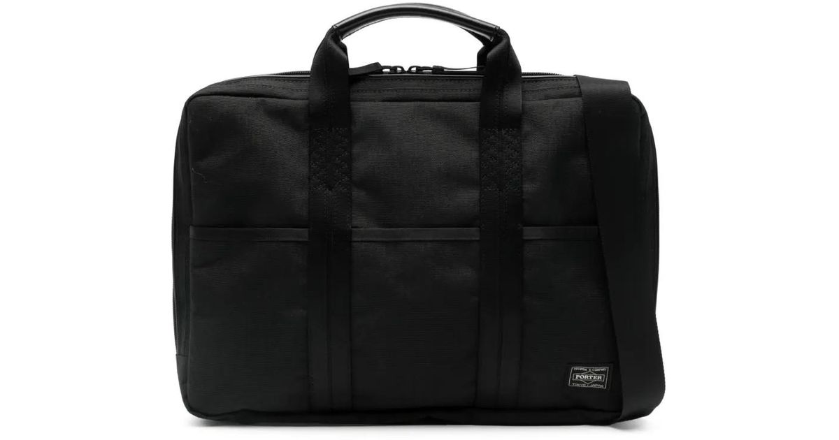 Porter-Yoshida and Co Top Handle Laptop Bag in Black for Men | Lyst