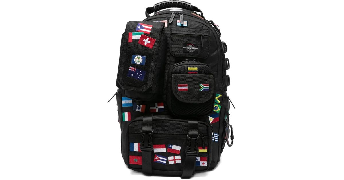 Sprayground James Flags Backpack in Black for Men | Lyst UK