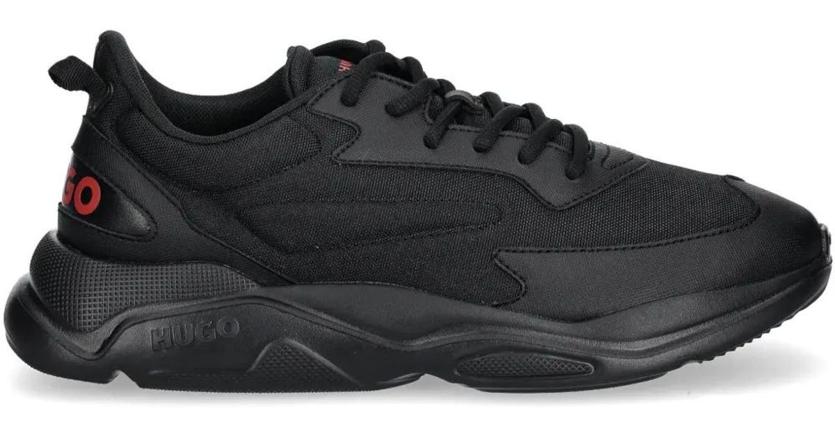 HUGO Leon Trainers in Black for Men | Lyst
