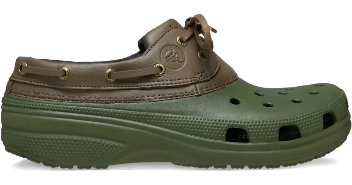 Crocs™ Classic Islander Boat Slides in Green for Men | Lyst UK