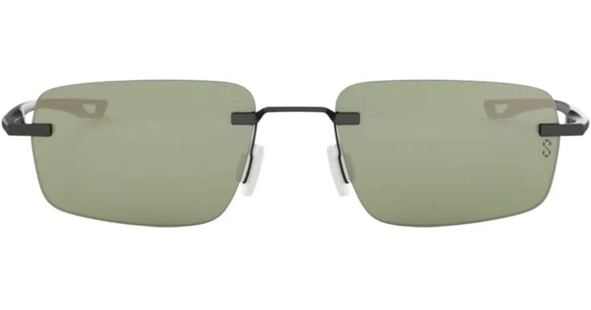 Tag Heuer Mini Vingt Sept Rectangle Rimless Sunglasses in Green for Men ...