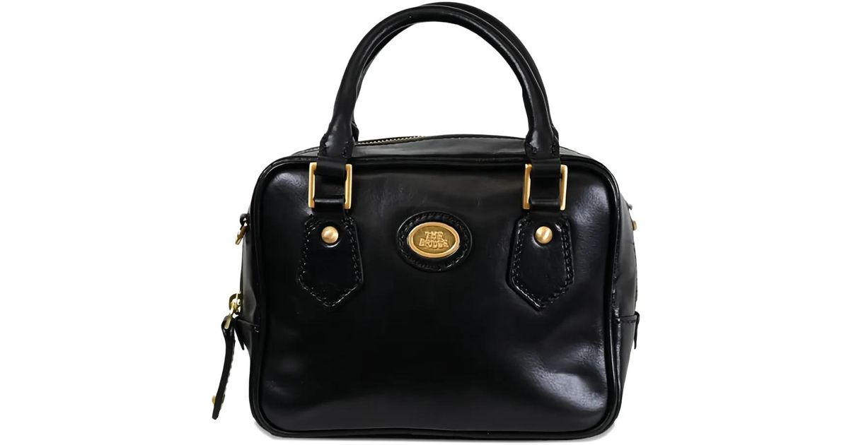 The Bridge Leather Tote Bag in Black | Lyst UK