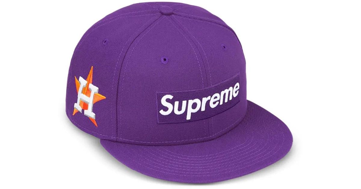Supreme Mlb Teams Box Logo Cap in Purple for Men | Lyst UK