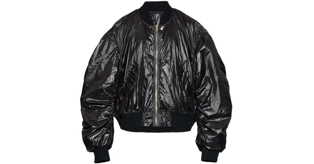 Rick Owens "Secchia Flight" Bomber Padded Jacket in Black for Men | Lyst UK