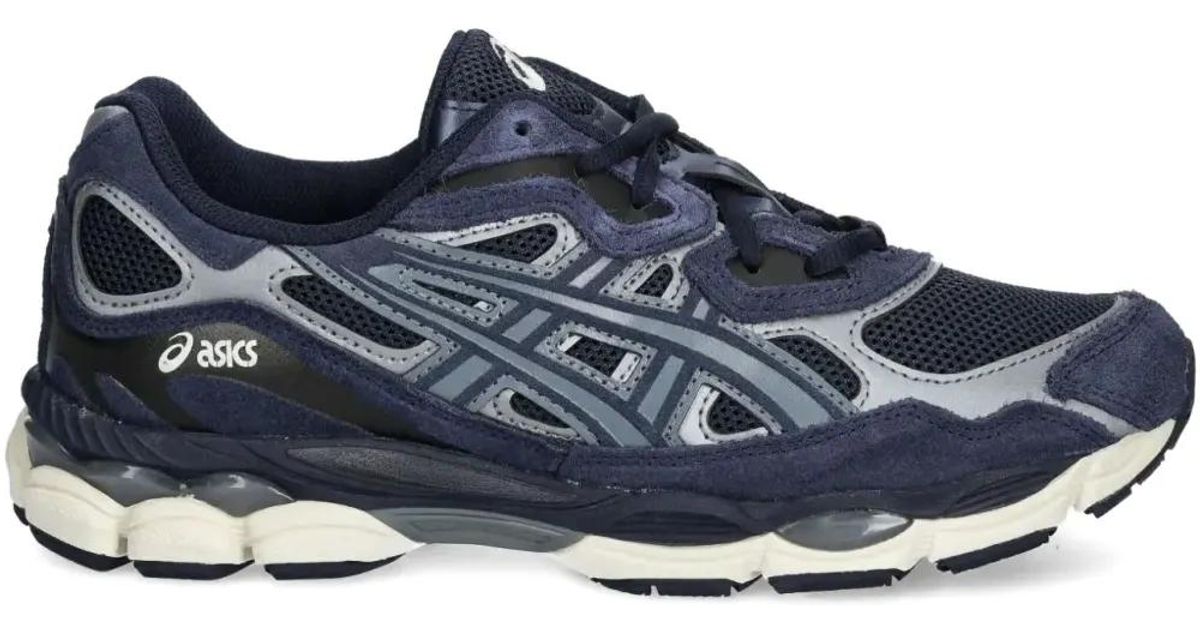 Asics Gel-Nyc Mesh-Panel Running Sneakers in Blue | Lyst UK