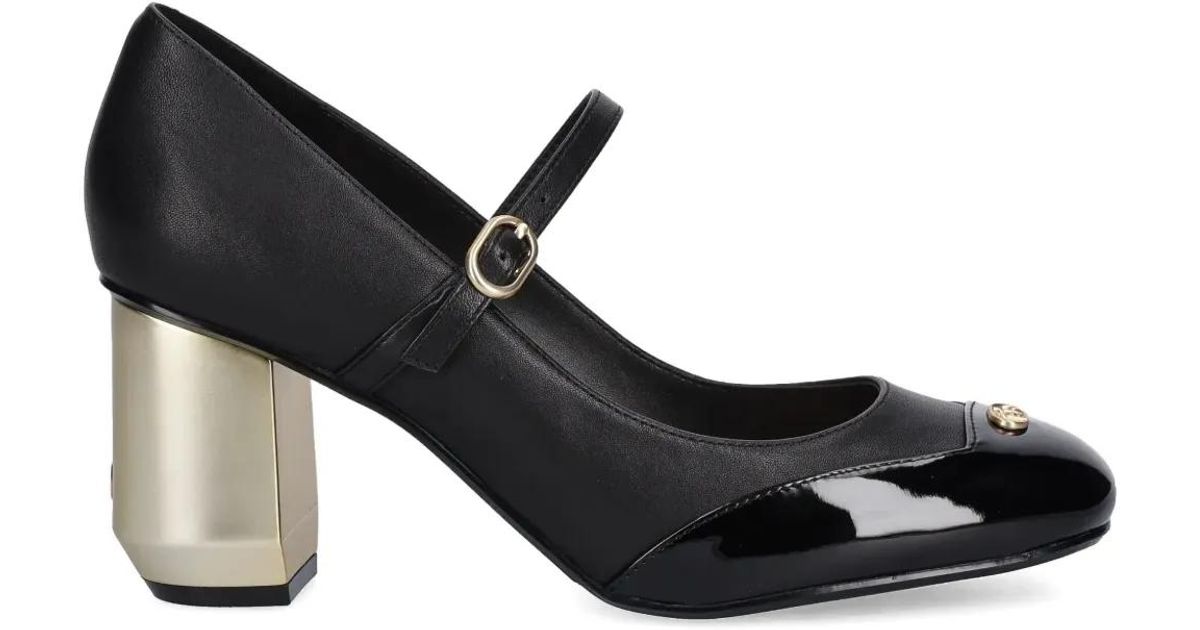 Liu Jo 75Mm Leather Pumps in Black | Lyst UK