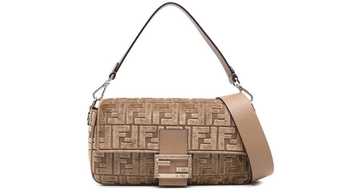 Fendi Medium Baguette Shoulder Bag in Brown | Lyst UK